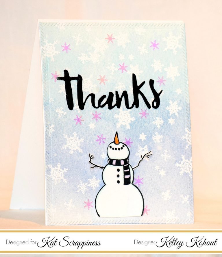 Snowman Thank You | Kat Scrappiness Blog