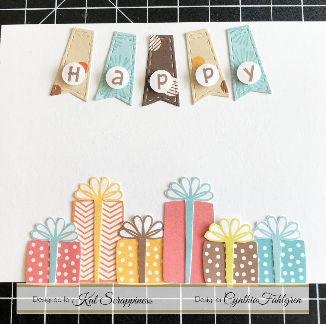 “Happy Birthday” Flag Banner Card | Kat Scrappiness -Card Making ...
