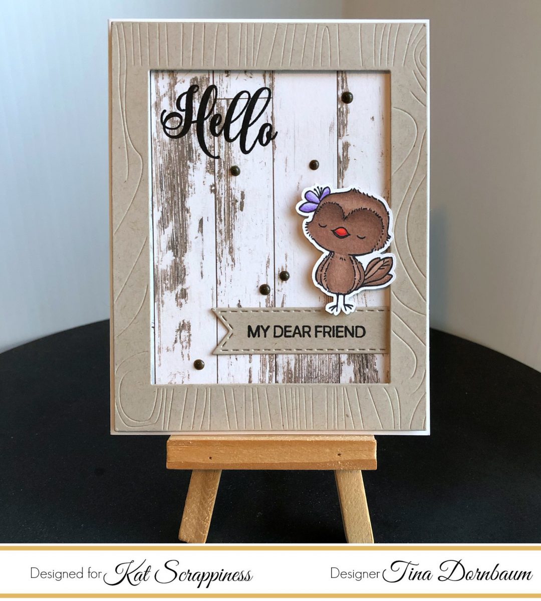 Hello My Dear Friend Card | Kat Scrappiness Blog