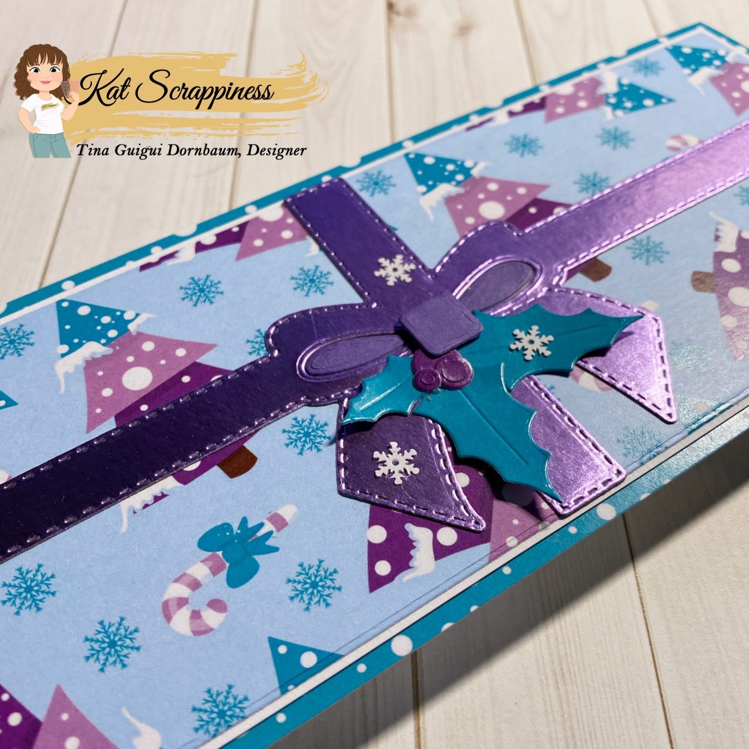 Wrapped Up With A Bow Card | Kat Scrappiness Blog