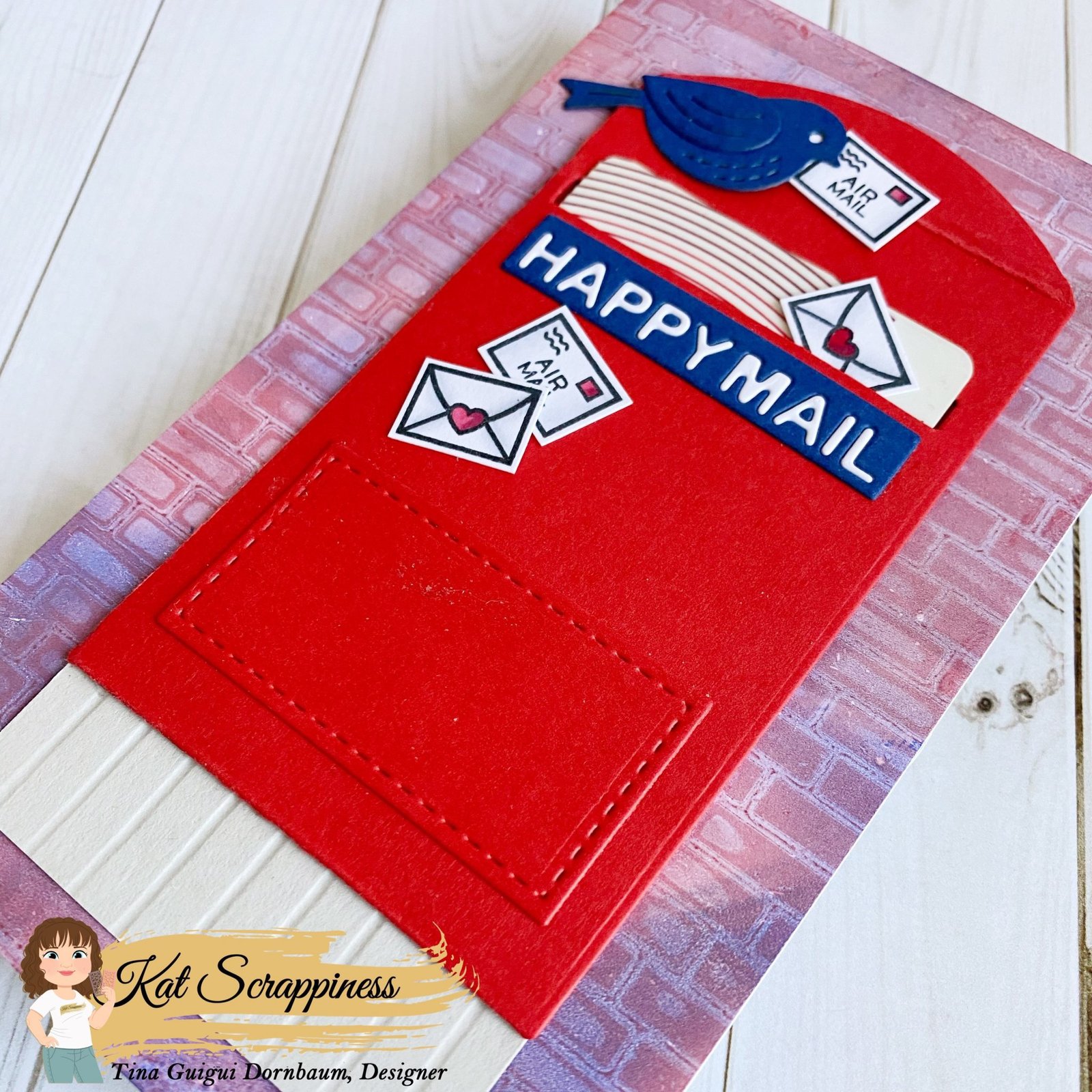 Mini Slimline Happy Mail Gift Card | Kat Scrappiness -Card Making ...