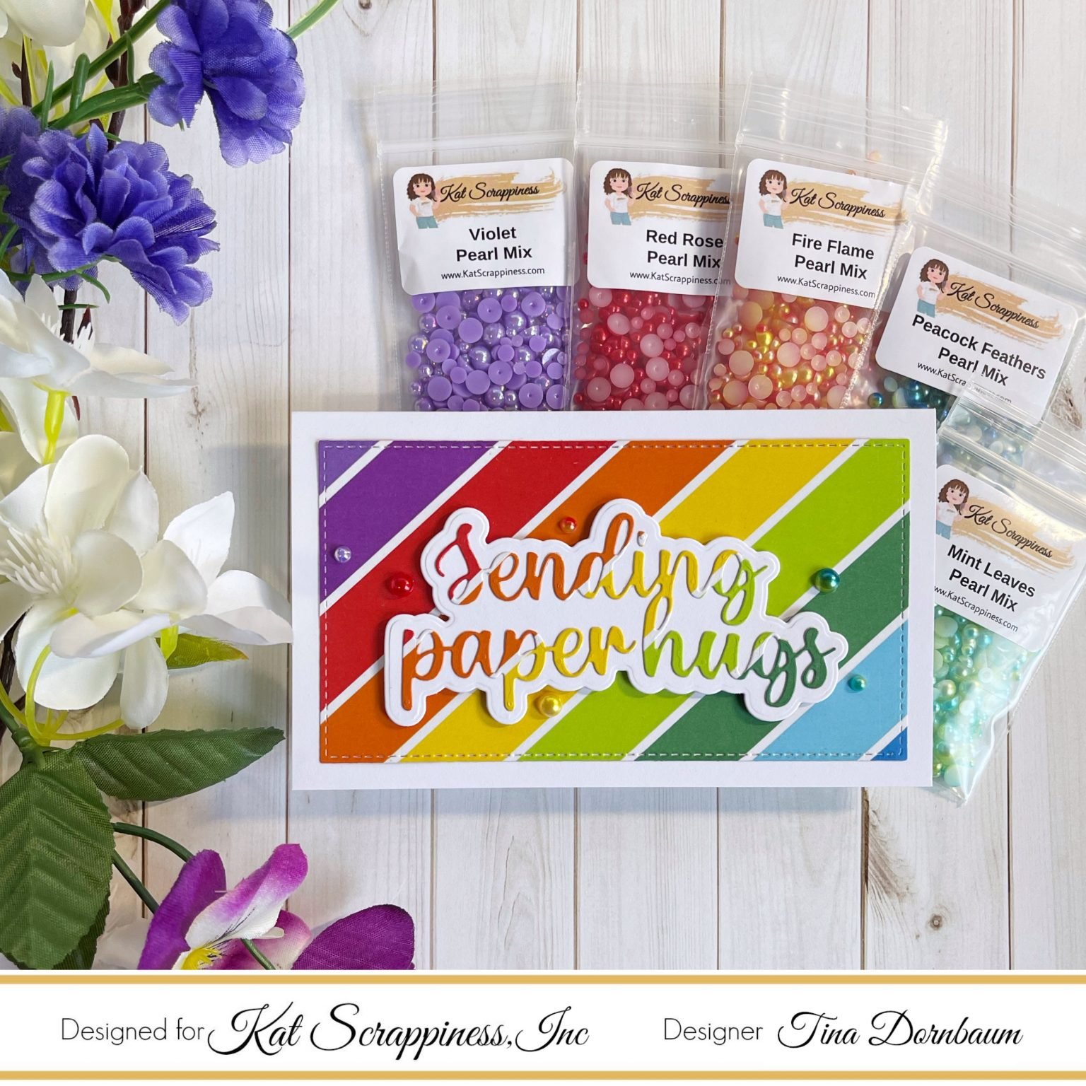 Kat Scrappiness Blog - Sending Paper Hugs Mini Slimline Card | Kat ...