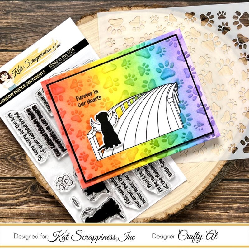 Kat Scrappiness Blog - Rainbow Bridge Pet Sympathy Card | Stamping ...