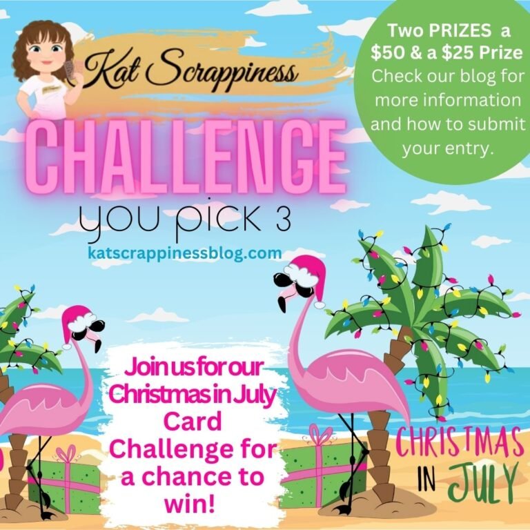 Christmas in July PICK 3 Card Challenge | Kat Scrappiness -Card Making ...